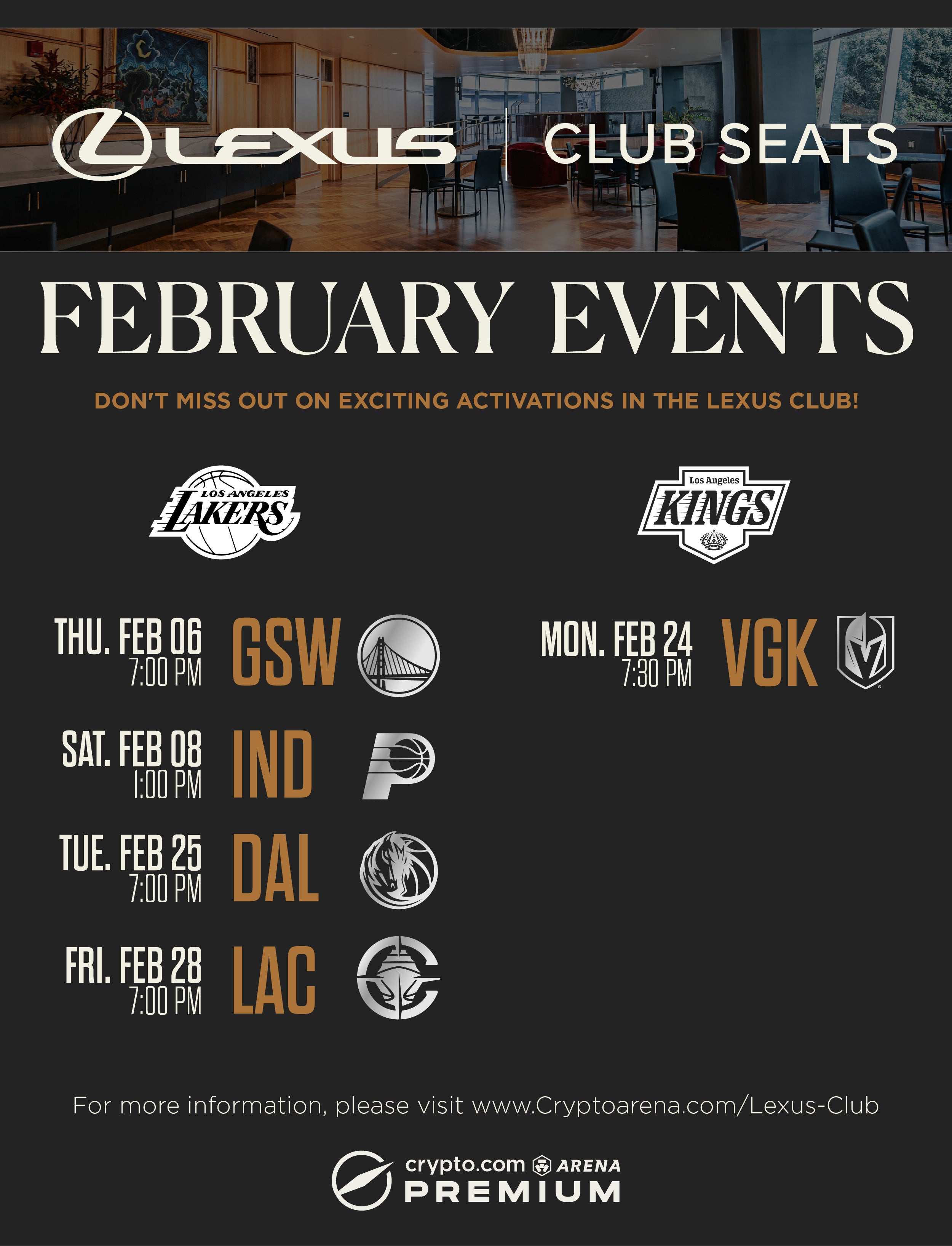 Lexus Club | Crypto.com Arena